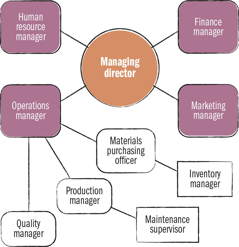 Source 1.2 Operations in a functional organisational structure